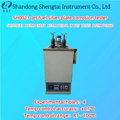 China Jet Fuel Silver Plate Corrosion Tester 4 Holes PT100 Sensor RT - 100℃ ASTM D3241 for sale
