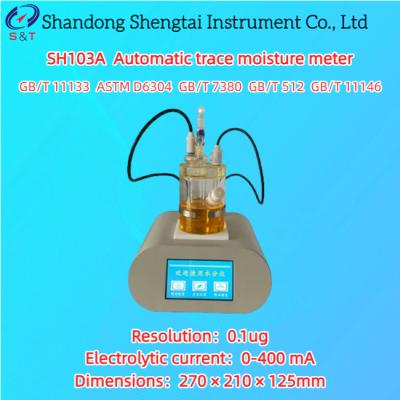 China 0-400ma Automatic Trace Moisture Meter 0.00001% ～ 100% Lcd Display Astm D6304 for sale