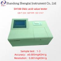 China 1 - 3 Oil Samples Oleic Acid Value Tester 0.001 ～ 1.000mgKOH/G Transformer Oil ISO 5167 for sale