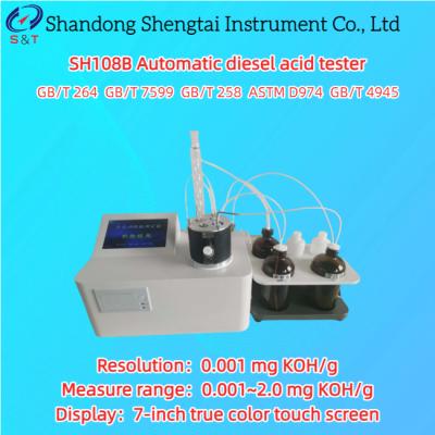 China Automatic Diesel Acid Tester 0.001 ～ 2.0 Mg KOH/G Reflux Method ASTM D974 for sale