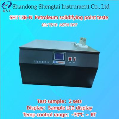 China 2 Holes Metal Bath Petroleum Solidifying Point Tester -70℃ ～ RT LCD Display ASTM D97 for sale