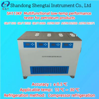 China ±0.5℃ Lube Oil Multifunctional Low-Temp Performance Tester 4 Slots 8 Holes ASTM D97 for sale