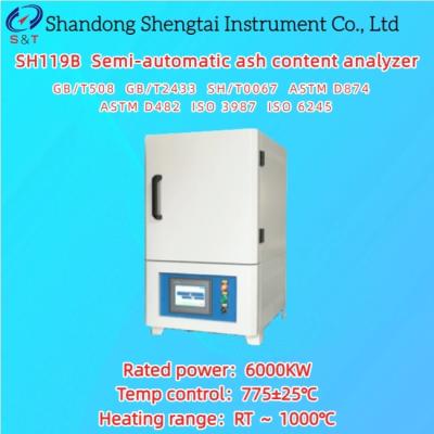 China Semi-Automatic Ash Content Analyzer RT ～ 1000℃ Thermocouple Temp Control ASTM D874 for sale