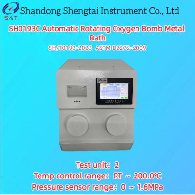 China 2 Holes Automatic Rotating Oxygen Bomb Tester 0 ～ 1.6MPa RT ～ 200.0℃ ASTM D2272 for sale