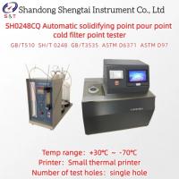 China Single Hole Solidifying Point Pour Point Cold Filter Point Tester 7-Inch LCD ASTM D97 for sale