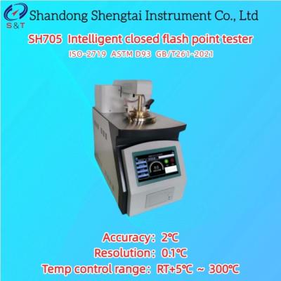 China Intelligent Closed Flash Point Tester RT+5℃ ～ 300℃ Android System PT100 Sensor ASTM D93 for sale