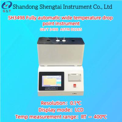 China 2 Holes Fully Automatic Wide Temp Drop Point Instrument RT ～ 400℃ LCD ASTM D2265 for sale
