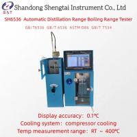 China Automatic Distillation Range Boiling Range Tester RT ～ 400℃ Compressor Cooling ASTM D86 for sale