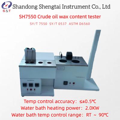 China 4 Holes Crude Oil Wax Content Tester Water Bath RT ～ 90℃ LED Digital Display ASTM D6560 for sale