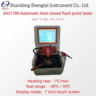 China Automatic Abel Closed Flash Point Tester -30℃～70℃ Heating Rate 1℃/Min ISO 13736 for sale