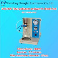 China Total Pollutant Analyzer In Diesel Fuel Filter Volume 500ml Aperture 0.7 Microns GB/T 33400 for sale