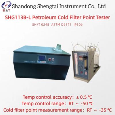 China Gual Holes Diesel Oil Lubricating Oil Cold Filter Point Tester RT ～ -50℃ Metal Bath ASTM D6371 for sale