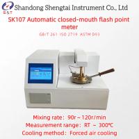 China Automatic Closed-Mouth Flash Point Meter RT ～ 300℃ Mixing 90r～120r/Min ASTM D93 for sale