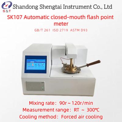 China Automatic Closed-Mouth Flash Point Meter RT ～ 300℃ Mixing 90r～120r/Min ASTM D93 for sale