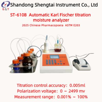 China API Automatic Karl Fischer Titration Moisture Analyzer Measure 0.001% ～ 100% ASTM E203 for sale