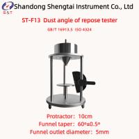 China Magnesia Sand Dust Angle Of Repose Tester Funnel Taper 60º±0.5º 304 Stainless Steel ISO 4324 for sale