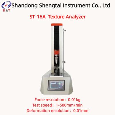 China Feed Texture Analyzer Test 1-500mm/Min Fertilizer Hardness Travel 360mm ST-16A for sale