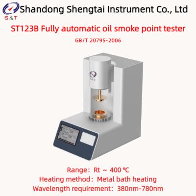 China Rt ～ 400 ℃ Fully Automatic Oil Smoking Point Tester Accuracy 0.5% GB/T 20795 for sale
