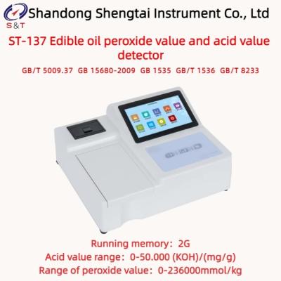 China Edible Oil Peroxide Value And Acid Value Detector Acid 0-50.000 (KOH)/(Mg/G) GB/T5009.37 for sale
