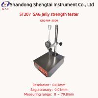 China SAG Jelly Strength Tester Measurement  0 ～ 79.8mm Sag Accuracy 0.01mm QB2484 for sale