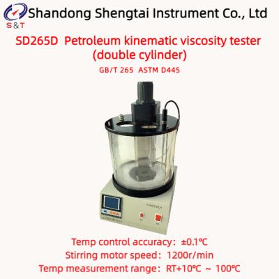 China Double Cylinder Petroleum Kinematic Viscosity Tester RT+10℃ ～ 100℃ Speed 1200rpm ASTM D445 for sale