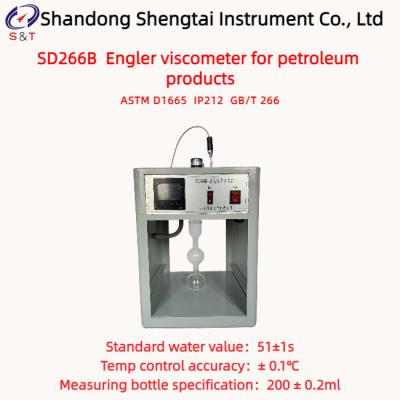 China Diesel Fuel Engler Viscometer RT ～ 100℃ Standard Water Value 51±1s ASTM D1665 for sale