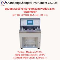 China Dual Holes Diesel Fuel Enn Viscometer 20 ～ 100℃ Semiconductor Refrigeration ISO 3105 for sale