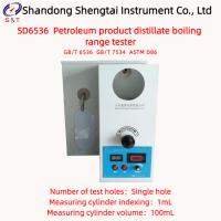 China Single Hole Diesel Fuel Distillate Boiling Range Tester Electric Furnace Heating ASTM D86 for sale