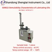 China Lubricating Oil Emulsion Resistance Tester RT ～ 100℃ Timing 0 ～ 99min ASTM D2711 for sale