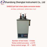 China 4 Holes Jet Fuel Silver Plate Corrosion Tester RT ～ 100℃ PT100 Sensor ASTM D3241 for sale