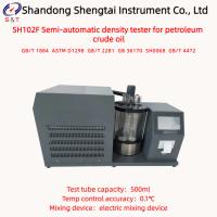 China Crude Oil Semi-Automatic Density Tester 0 ～ 100℃ USB Drive Output ASTM D1298 for sale