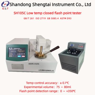 China Transformer Oil Low Temp Closed Flash Point Tester 0 ～ +350℃ Compressor Refrigeration ASTM D93 for sale