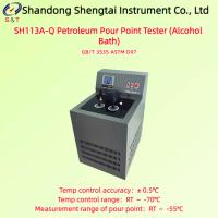 China 2 Holes Petroleum Pour Point Analyzer RT ～ -70℃ LCD Display Alcohol Bath ASTM D97 for sale