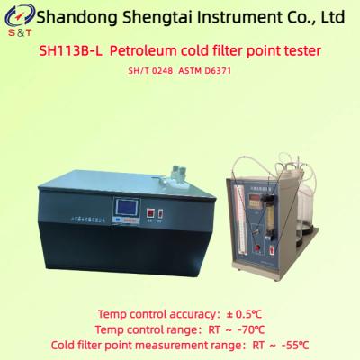 China ASTM D6371 2 Holes Cold Filter Point Analyzer For Diesel Oil Measure RT ～ -55℃ for sale