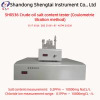 China Crude Oil Salt Content Analyzer 0.1PPm ～ 10000mgCL-/L Coulometrie Titration Method ASTM D3230 for sale