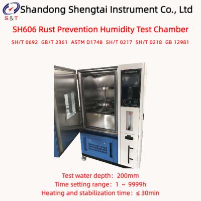China Oil Rust Prevention Humidity Test Chamber RT ～ 80℃ Test Piece Rack Speed 1/3rpm ASTM D1748 for sale