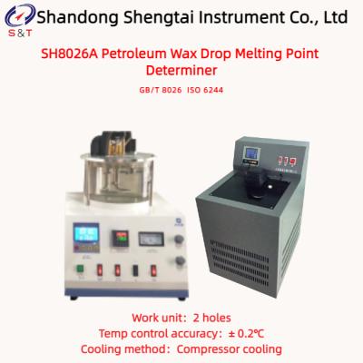 China Dual-Holes Petroleum Wax Drop Melting Point Determiner -10℃ ～ 110℃ Digital Timer Timing ISO 6244 for sale