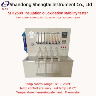 China 4 Channels Insulation Oil Oxidation Stability Analyzer RT ～ 200℃ RTD Temp Measurement ASTM D2272 for sale