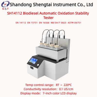 China Biodiesel Automatic Oxidation Stability Analyzer Sample 3g RT ～ 220°C ASTM D6751 for sale