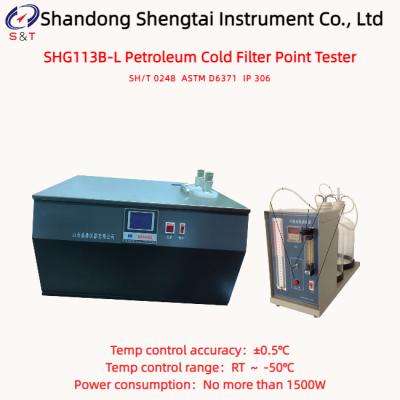 China 2 Holes Petroleum Cold Filter Point Analyzer Cold Bath RT ～ -50℃ Metal Bath ASTM D6371 for sale