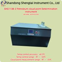 China ASTM D2500 2 Holes Gear Oil Cloud Point Determination Instrument Test Range RT ～ -35℃ for sale