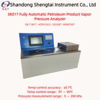 China Full-Auto Gasoline Vapor Pressure Analyzer RT ～ 90℃ Reid Method Pressure 0～200KPa ASTM D323 for sale