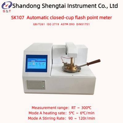 China Auto Closed-Cup Flash Point Meter RT ～ 300℃ LCD Display Heating Rate 5℃ ～ 6℃/Min ASTM D93 for sale