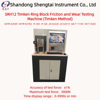 China High Speed Ring-Block Wear Testing Machine RT-100℃ Timken Method 100～3000r/Min ASTM D2509 for sale