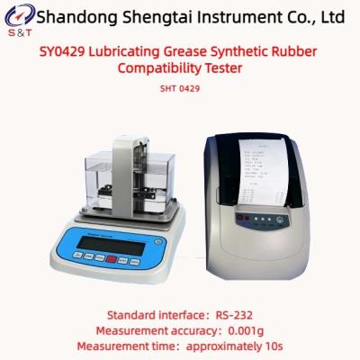 China Lubricating Grease Synthetic Rubber Compatibility Analyzer Test 120g LCD Display SHT 0429 for sale