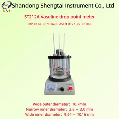 China Vaseline Drop Point Meter Mixing Speed 250rpm Glass Test Tube Brass Lip Cup ASTM D127-25 for sale