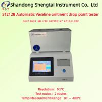 China 2 Routes Automatic Vaseline Ointment Drop Point Meter RT ～ 400℃ Glass Test Tube ASTM D127 for sale