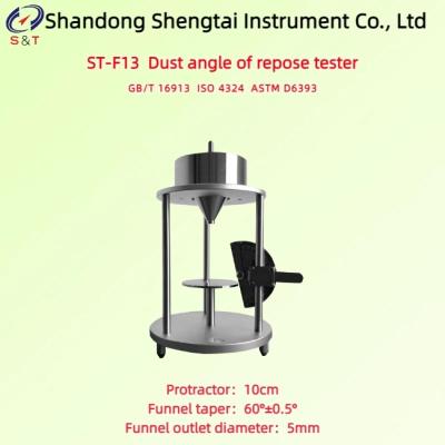 China Dust Angle Of Repose Tester Funnel Taper 60° ± 0.5° 304 Stainless Steel ASTM D6393 for sale