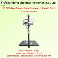 China Powder And Granule Angle Of Repose Analyzer Taper 60º Glass Funnel Stainless Steel ISO 4324 for sale