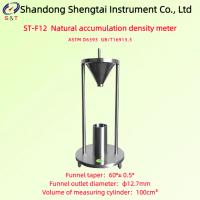 China Particle Natural Accumulation Density Meter Funnel Taper 60° ± 0.5° Stainless Steel ASTM D6393 for sale